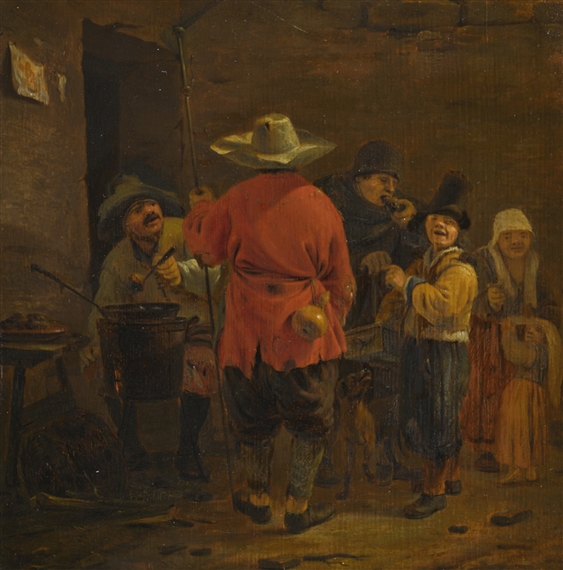 Andries Dirksz. Both | FIGURES EATING IN AN INN | MutualArt