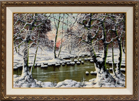 Joseph L.R. Dande | IDYLLIC SNOWY LANDSCAPE | MutualArt