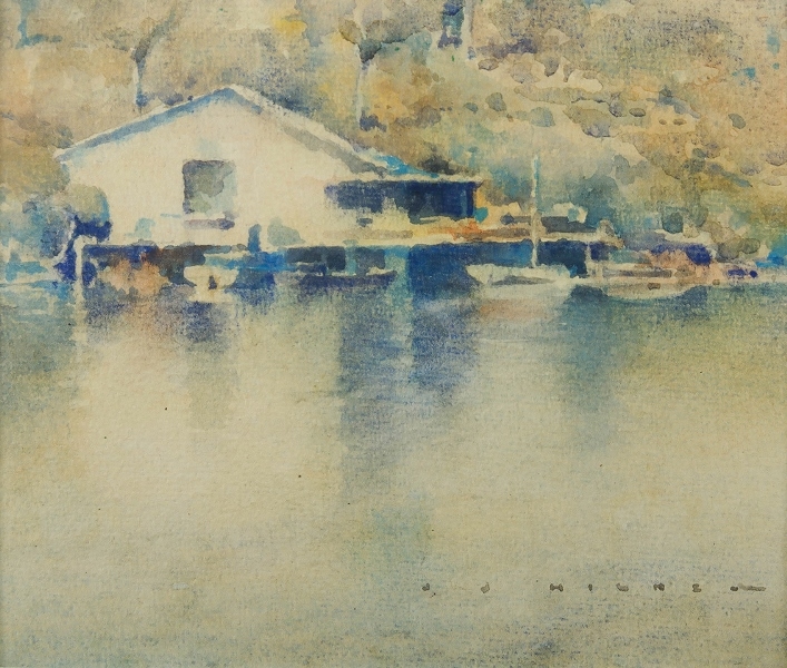 J.J. Hilder | Boatshed | MutualArt