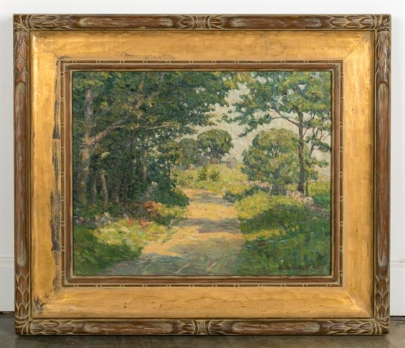 Robert W. Broderick | Landscape scene with serene forest and curved ...