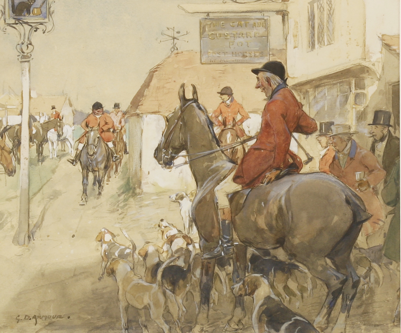 George Denholm Armour | TO THE MEET AT THE CAT AND CUSTARD POT | MutualArt