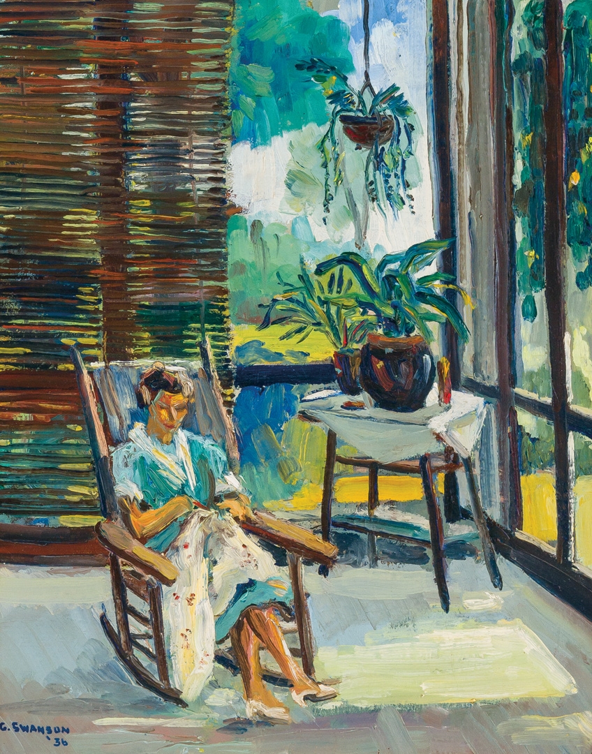 George Swanson | Porch in the Tropics (1936) | MutualArt