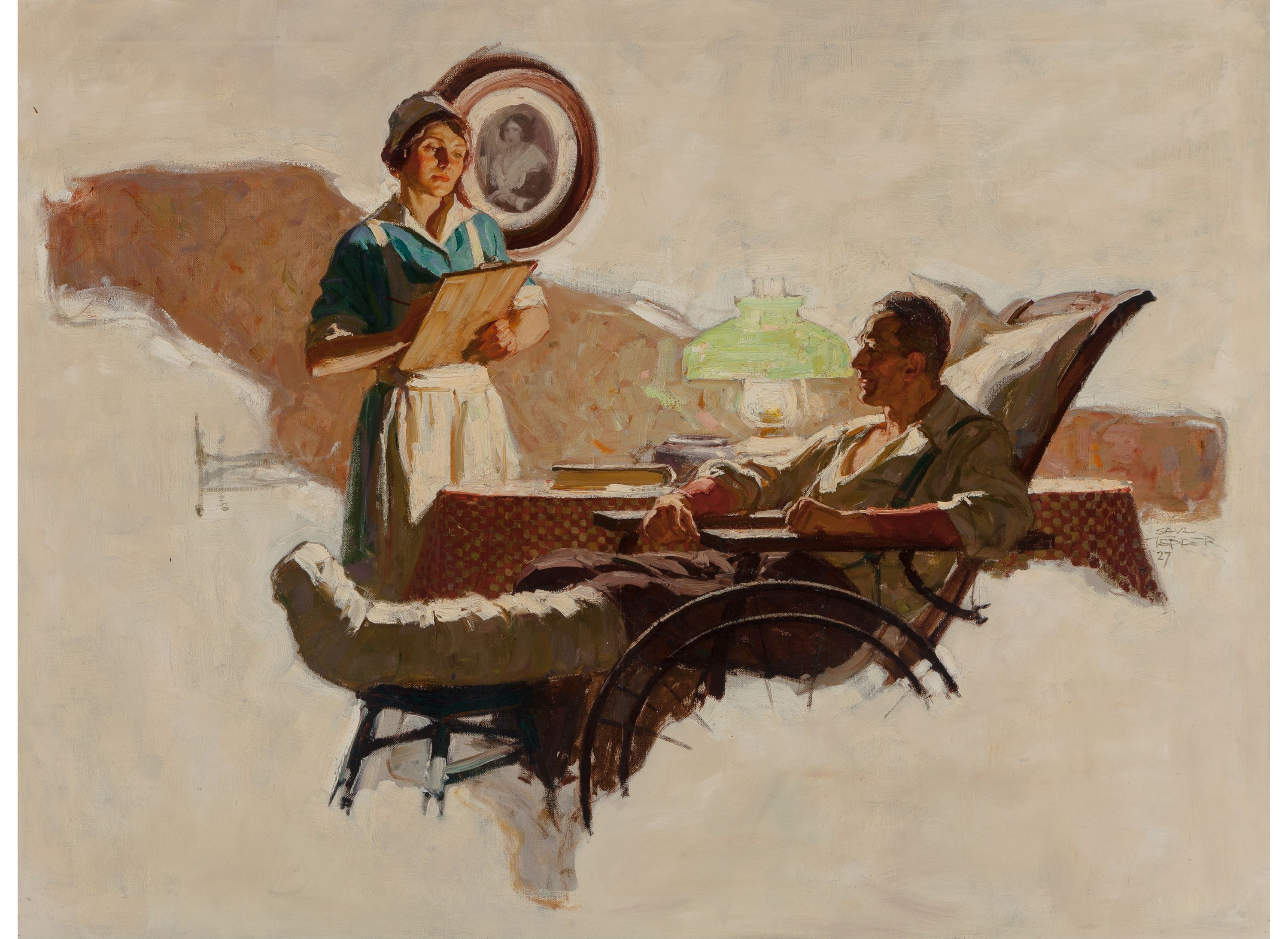 Saul Tepper | The Wind, Ladies Home Journal story Illustration | MutualArt