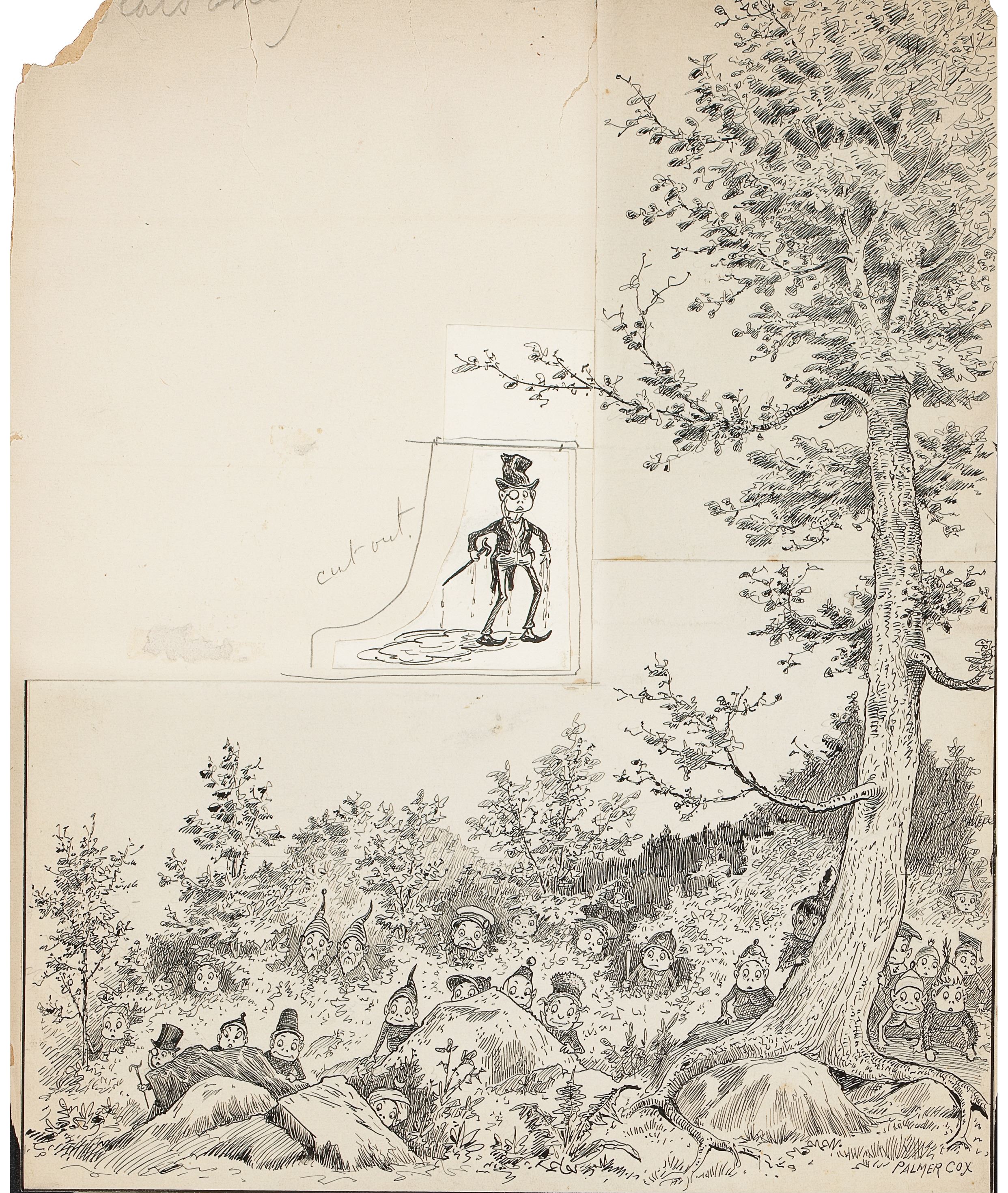 Palmer Cox | Group of fifteen Brownie Book story illustrations | MutualArt