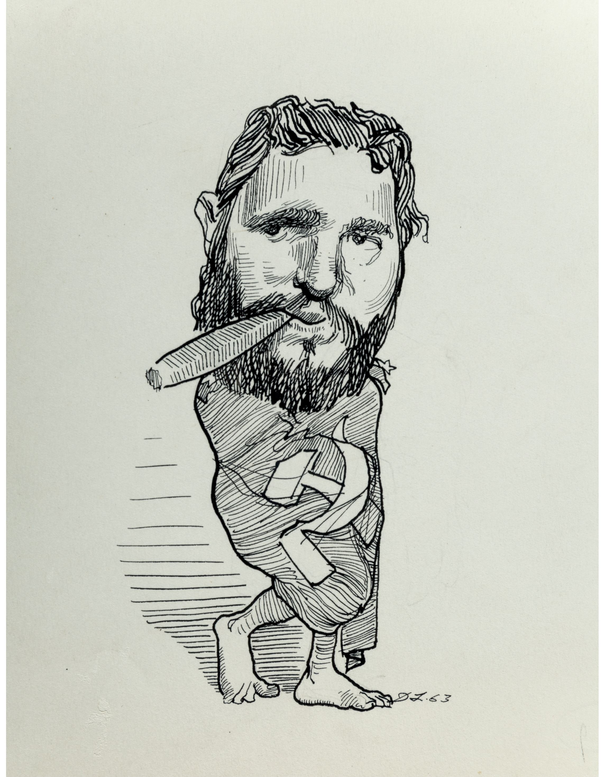 Fidel Castro Drawing