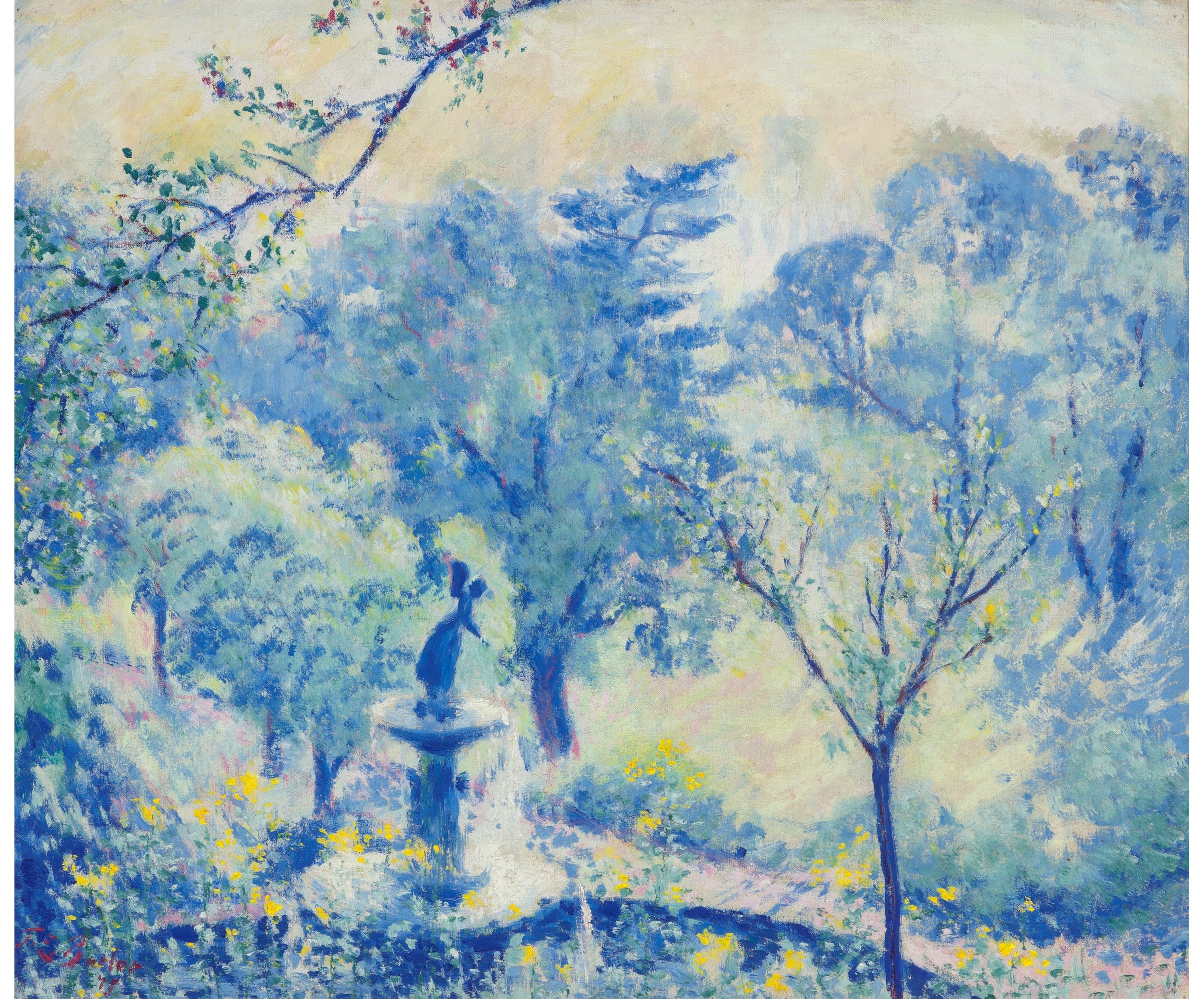 Theodore Earl Butler | Bethesda Fountain, Central Park, New York (1915 ...