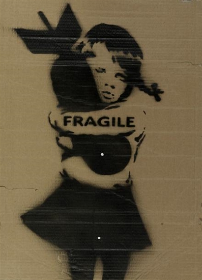 Banksy | FRAGILE - BOMB GIRL (2003) | MutualArt