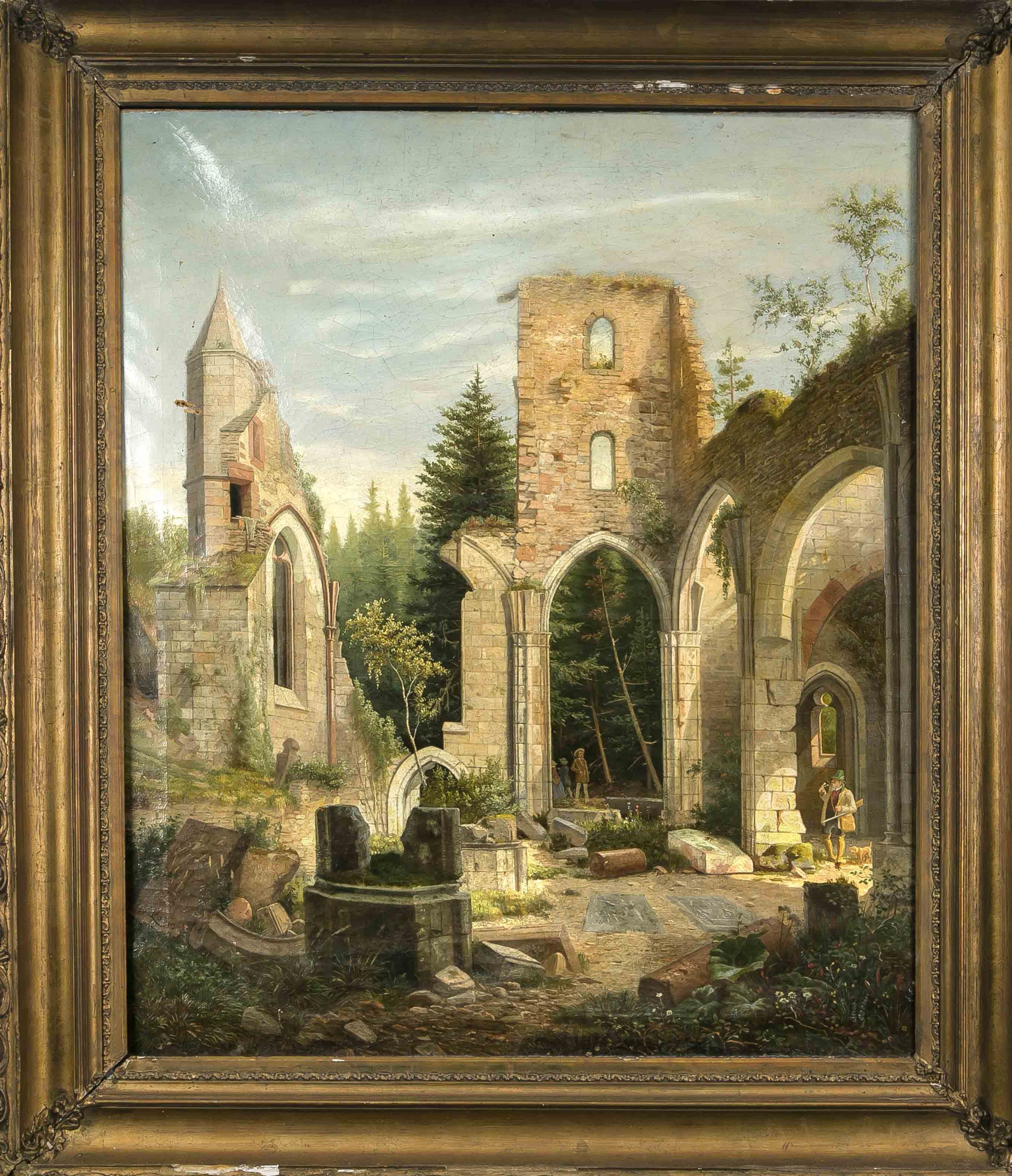 Wilhelm Zobus | Monastery Ruins of All Saints in Oppenau with Staffage ...
