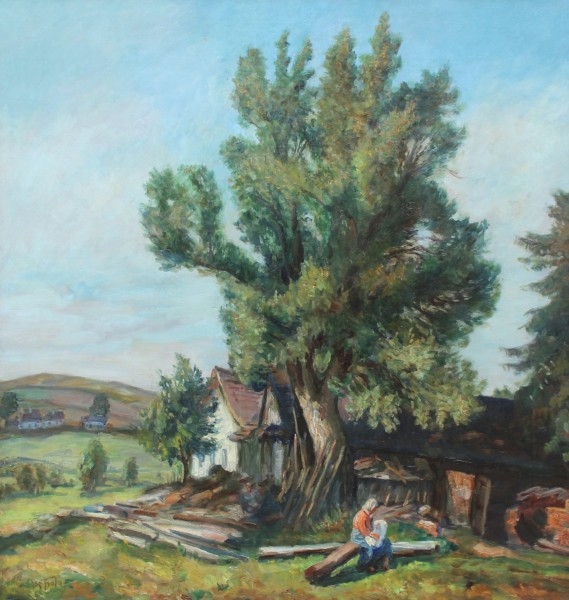 Josef Fiala | At the chalets | MutualArt