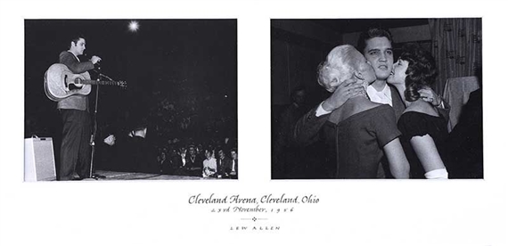 Lew Allen | Two Works: ELVIS AT CLEVELAND ARENA | MutualArt