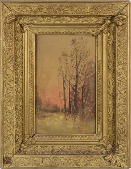 Paul Baum | EVENING LANDSCAPE WITH TREES (1889) | MutualArt