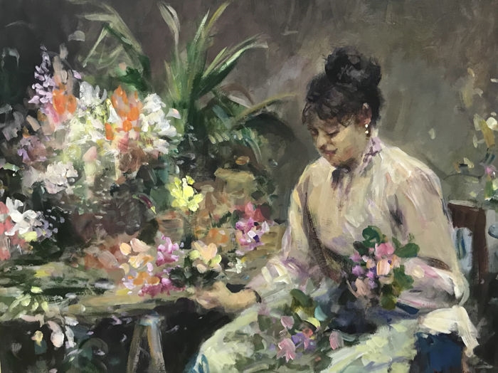 Franco Rispoli | Venditrice di fiori | MutualArt