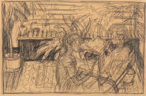 Knud Agger | Composition with persons and plants | MutualArt