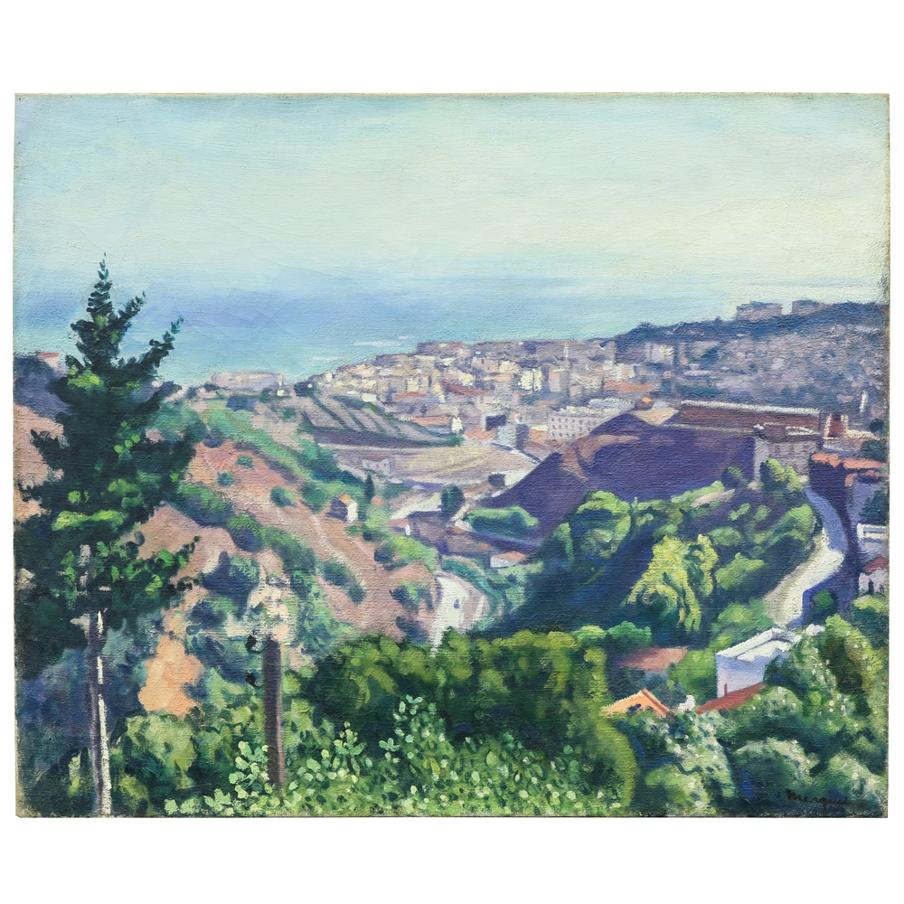 Albert Marquet | Bouquet dans un vase de verre, Alger (1944 - 1945) | MutualArt