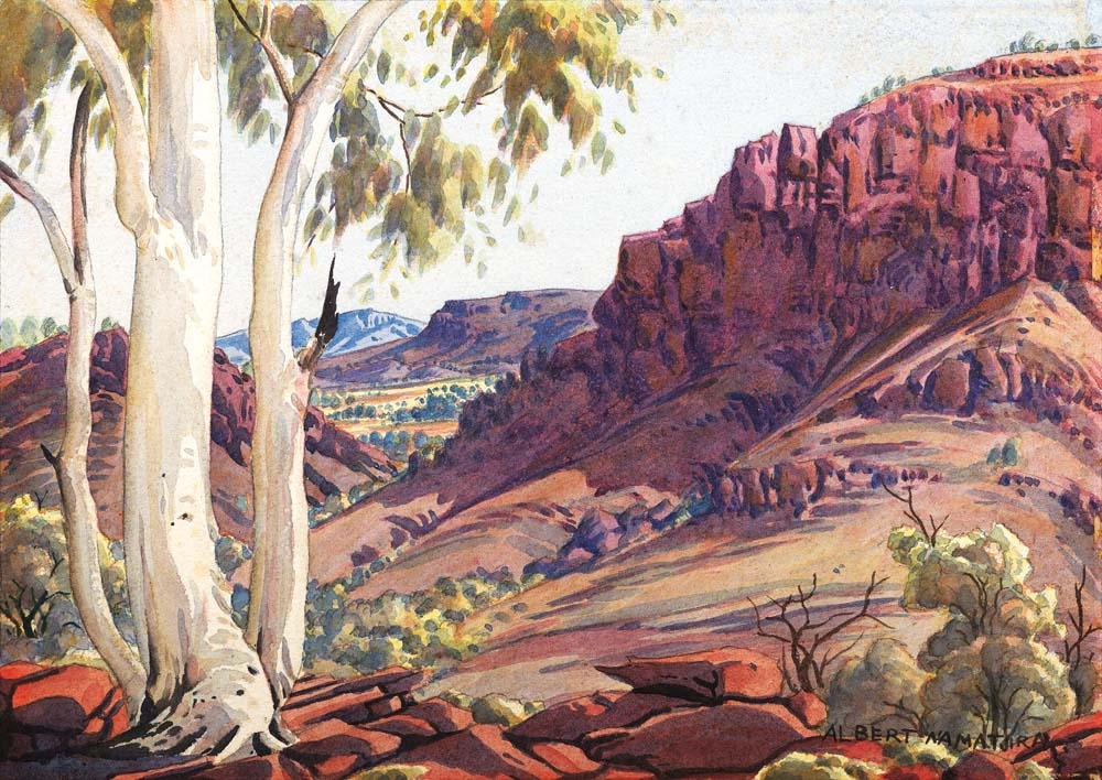 Albert Namatjira | Untitled (Central Australian Landscape) | MutualArt