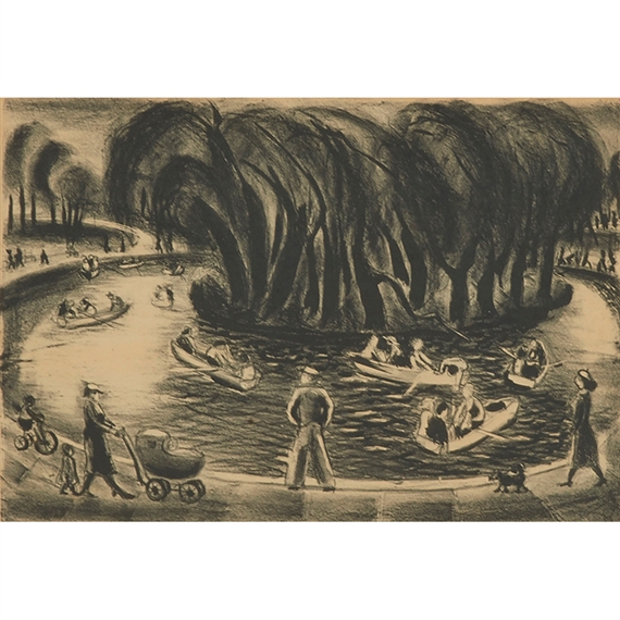 Max Kahn | Lincoln Park (1937) | MutualArt