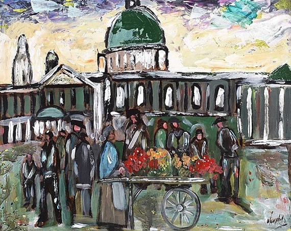 Pat Murphy | FLOWER SELLER AT THE CITY HALL | MutualArt