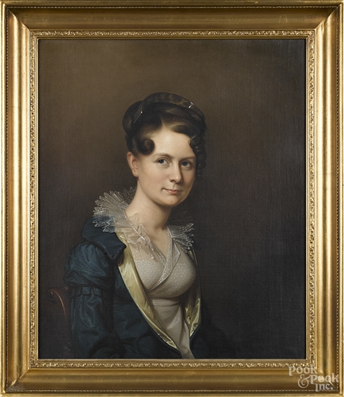 Rembrandt Peale | 2 works:Portraits of Dr. William Barrow and his wife ...