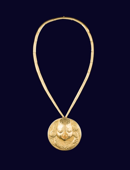 Bill Reid | Gold Transformation Pendant and Necklace, Dogfish Woman ...