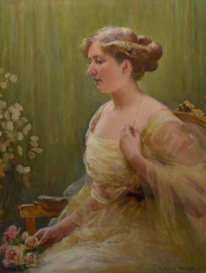 George Hall Neale | Portrait of Mrs J. Watson Hughes | MutualArt