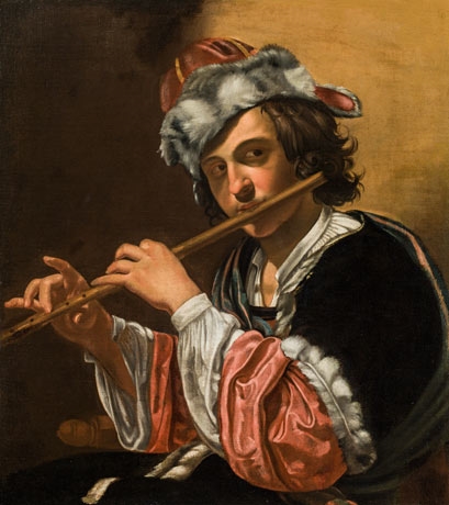 French School, 17th Century | The flute player | MutualArt