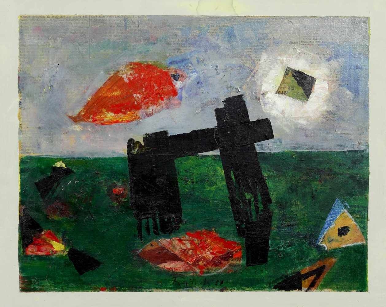 Ernst Fritsch | Larvenbild (1957) | MutualArt