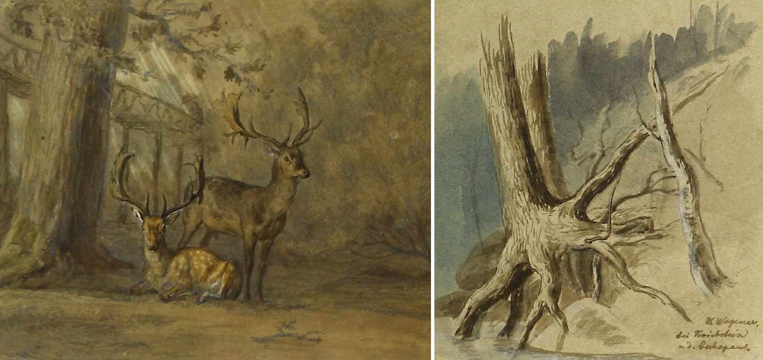 Johann Friedrich Wilhelm Wegener | portfolio of 12, Tiere und ...