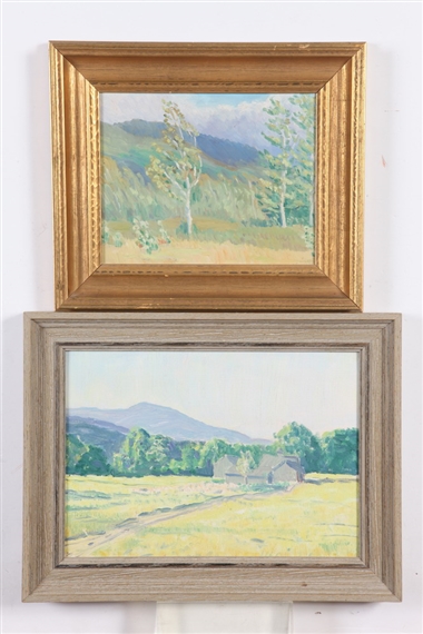 Arthur Garfield Learned | TWO WORKS: SPRING LANDSCAPES | MutualArt
