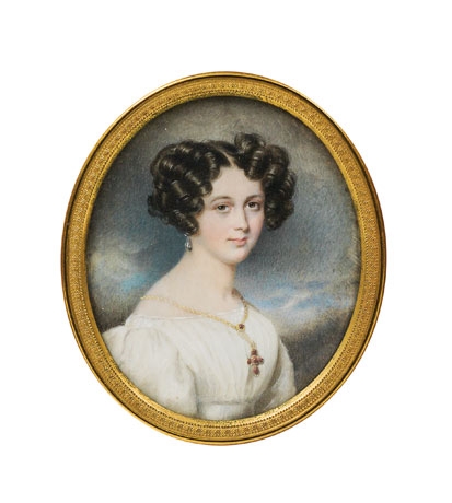 Moritz M. Daffinger | Portrait of Princess Metternich | MutualArt