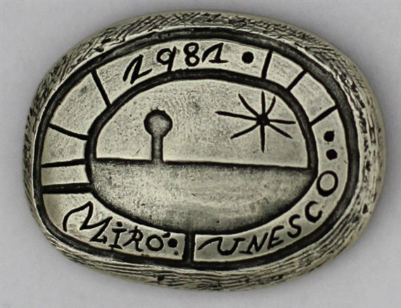 Joan Miró | Pablo Picasso commemorate medal for UNESCO (1981) | MutualArt