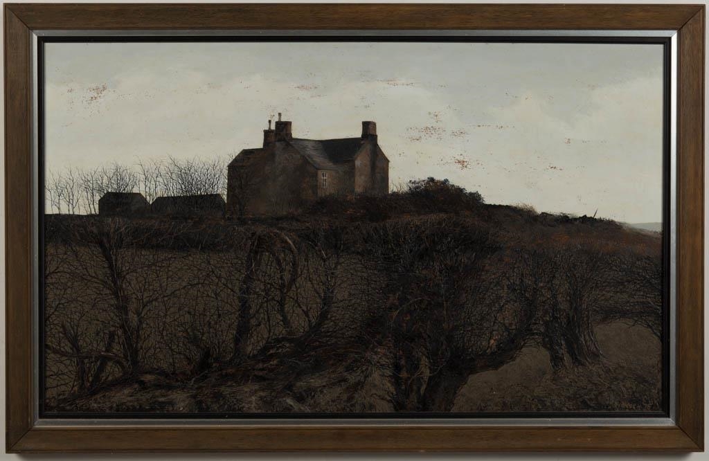 Jack Simcock | Cottages by a track (1974) | MutualArt