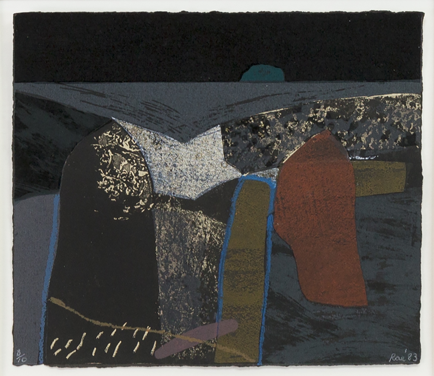 Barbara Rae | Standing Stone (1979) | MutualArt