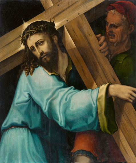 Hispano-Flemish School, 16th Century | Christ Carrying the Cross (16th Century) | MutualArt