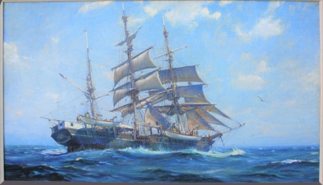 Frank Vining Smith | Whaleship Preparing to Launch Whale Boats in ...
