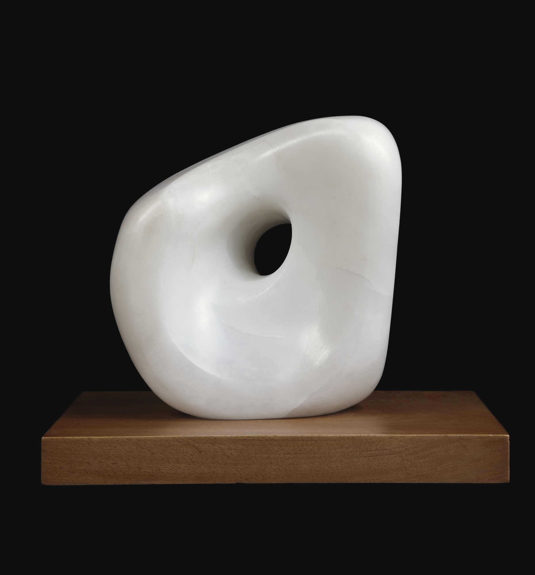 Barbara Hepworth | POISED FORM II WITH CIRCLE (1965) | MutualArt