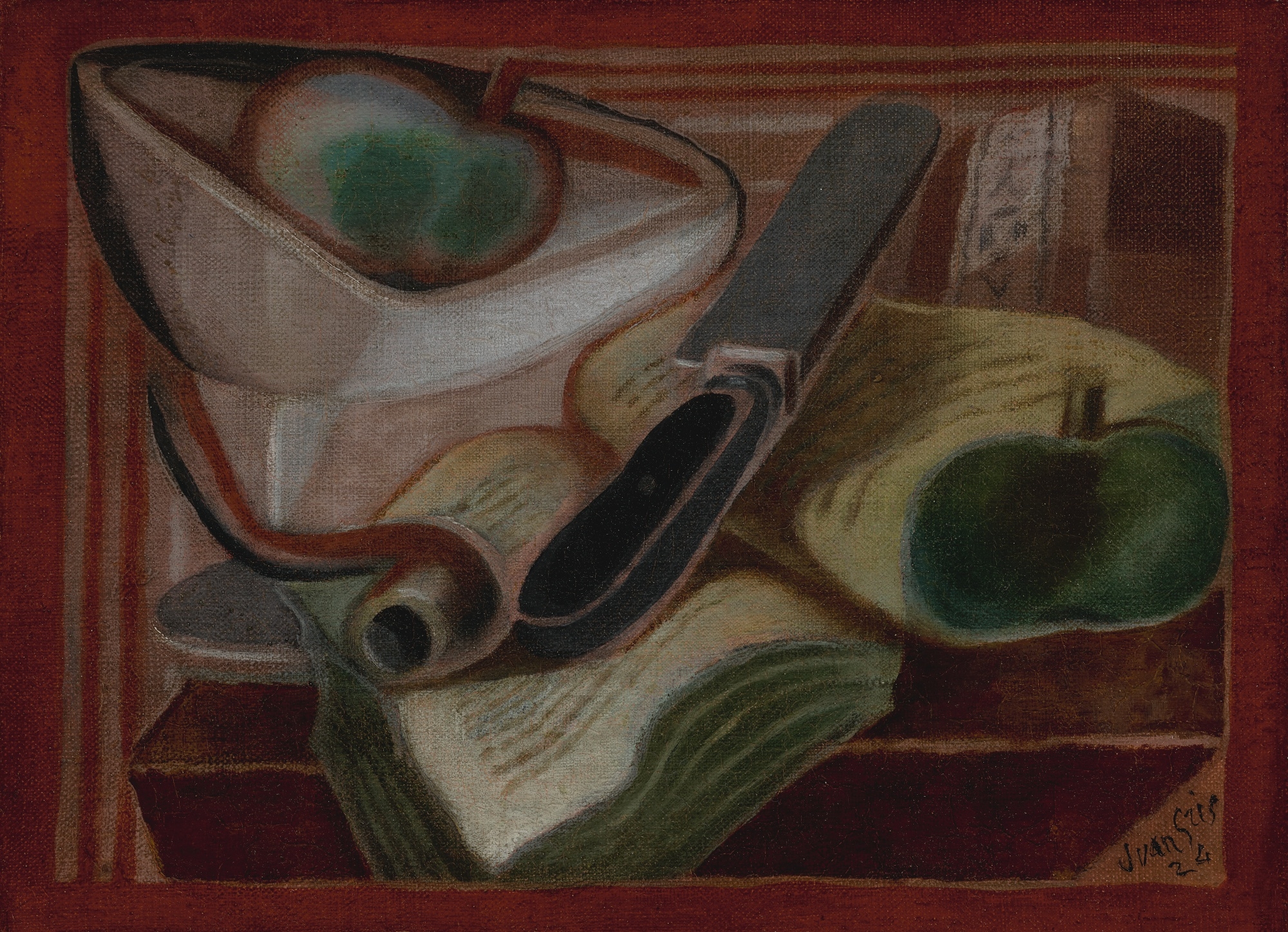 Juan Gris | COMPOTIER ET PIPE (1922) | MutualArt