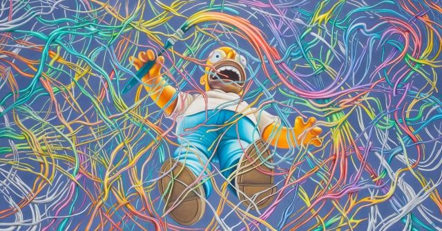Ron English | High Speed Homer (2010) | MutualArt