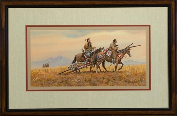 Austin Deuel | Native Americans on Horseback | MutualArt