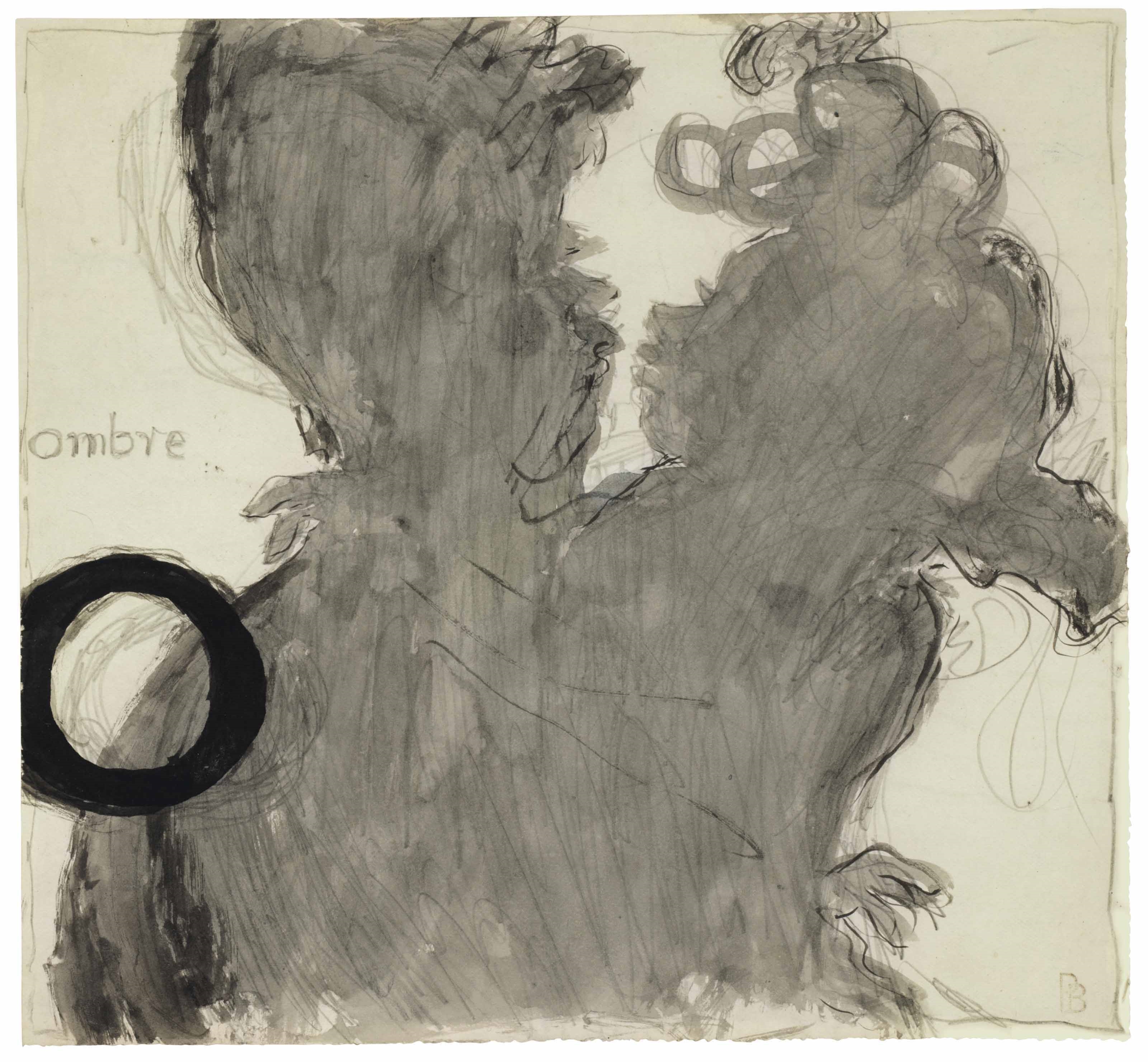 Pierre Bonnard | O, Ombre (Dessin pour Un alphabet sentimental) (1893 ...