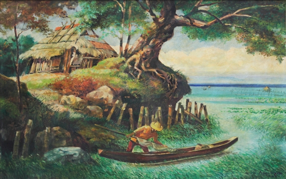 Yonzon Hugo | Fisherman (1987) | MutualArt