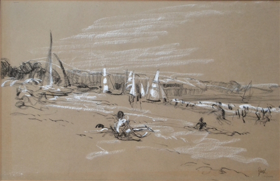 Charles Bush | BEACH SCENE | MutualArt