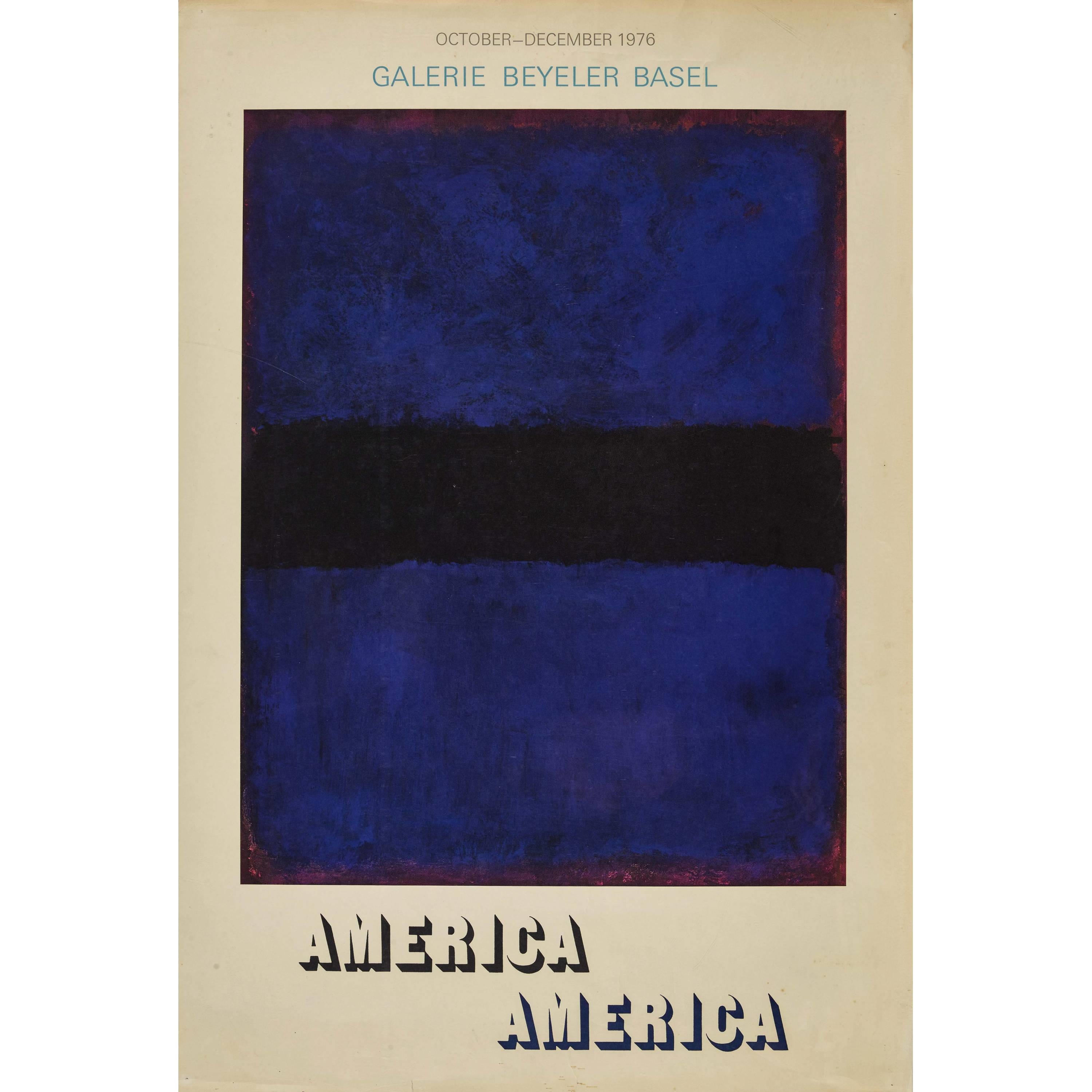 Mark Rothko | Galerie Beyeler Basel 1976 America America. | MutualArt