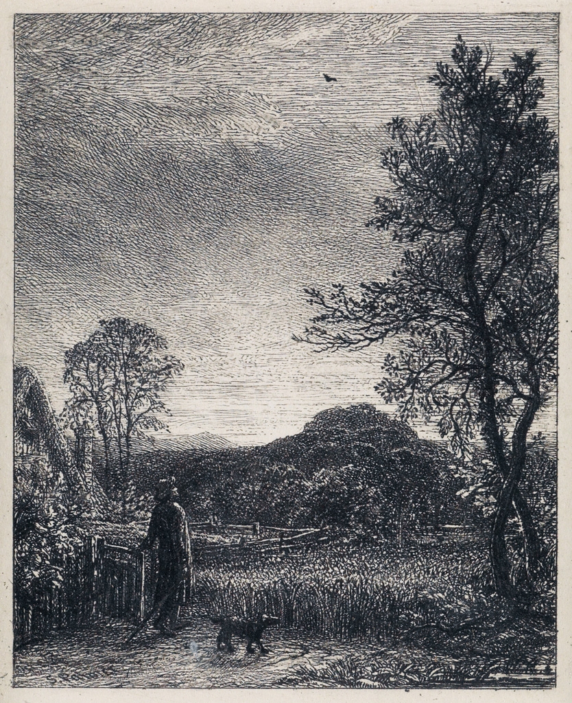 Samuel Palmer | The Sleeping Sheppard - Early Morning (1854 - 1857 ...