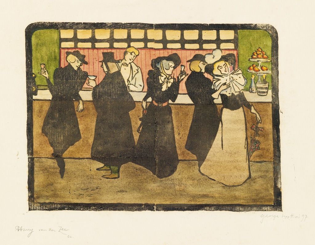 George Bottini | Au Bar (1897) | MutualArt