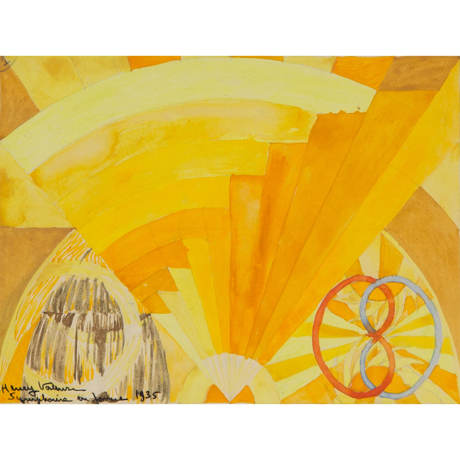 Henry Valensi | Etude n°1 pour la symphonie en jaune (1935) | MutualArt