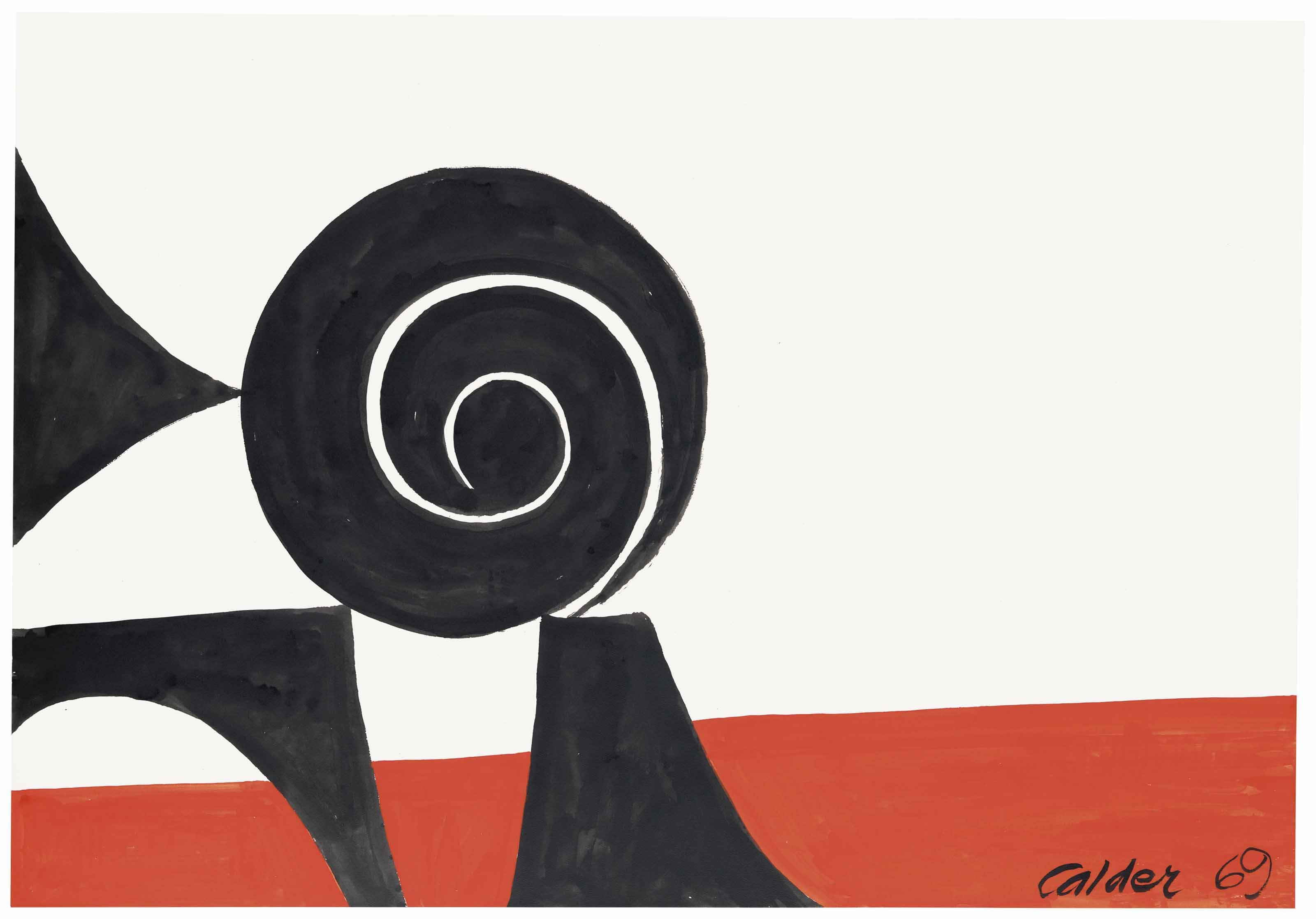 Alexander Calder | Angled Spiral (1969) | MutualArt