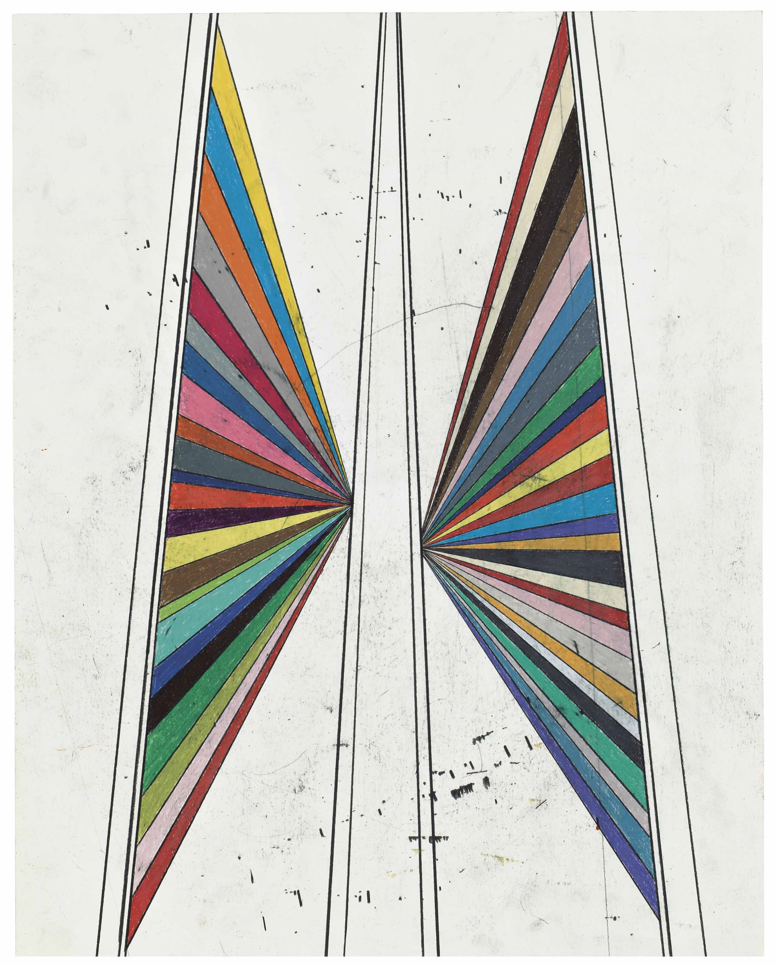 Mark Grotjahn | UNTITLED (SEVEN WINGS) (2004) | MutualArt
