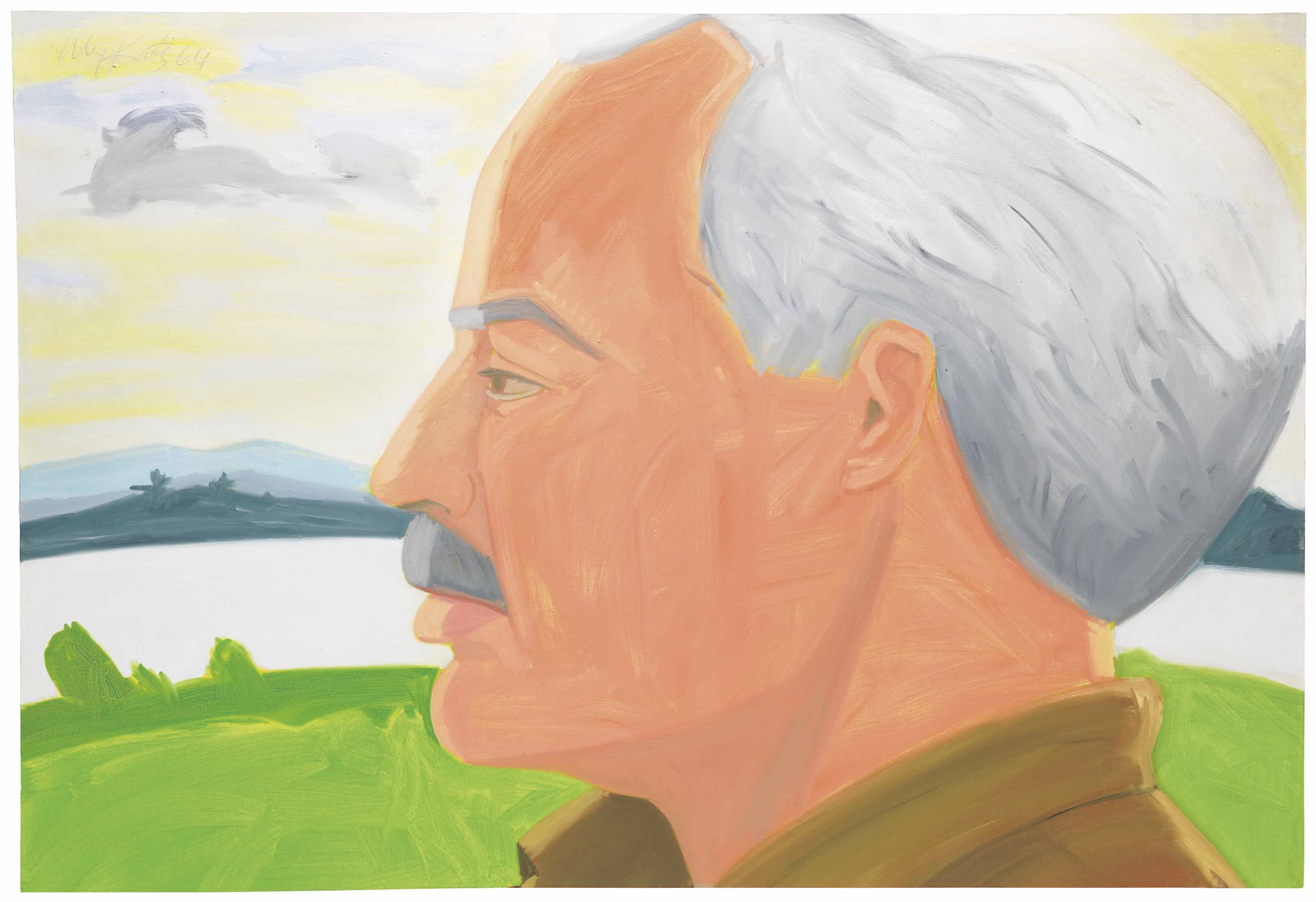 Alex Katz | Study for Portrait of Neil Welliver (1964) | MutualArt