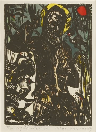 Walter Helbig | VOGELPREDIGT (SERMON FOR THE BIRDS) (1916) | MutualArt