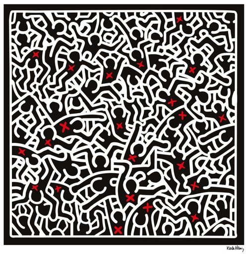 Keith Haring | Acrobats | MutualArt